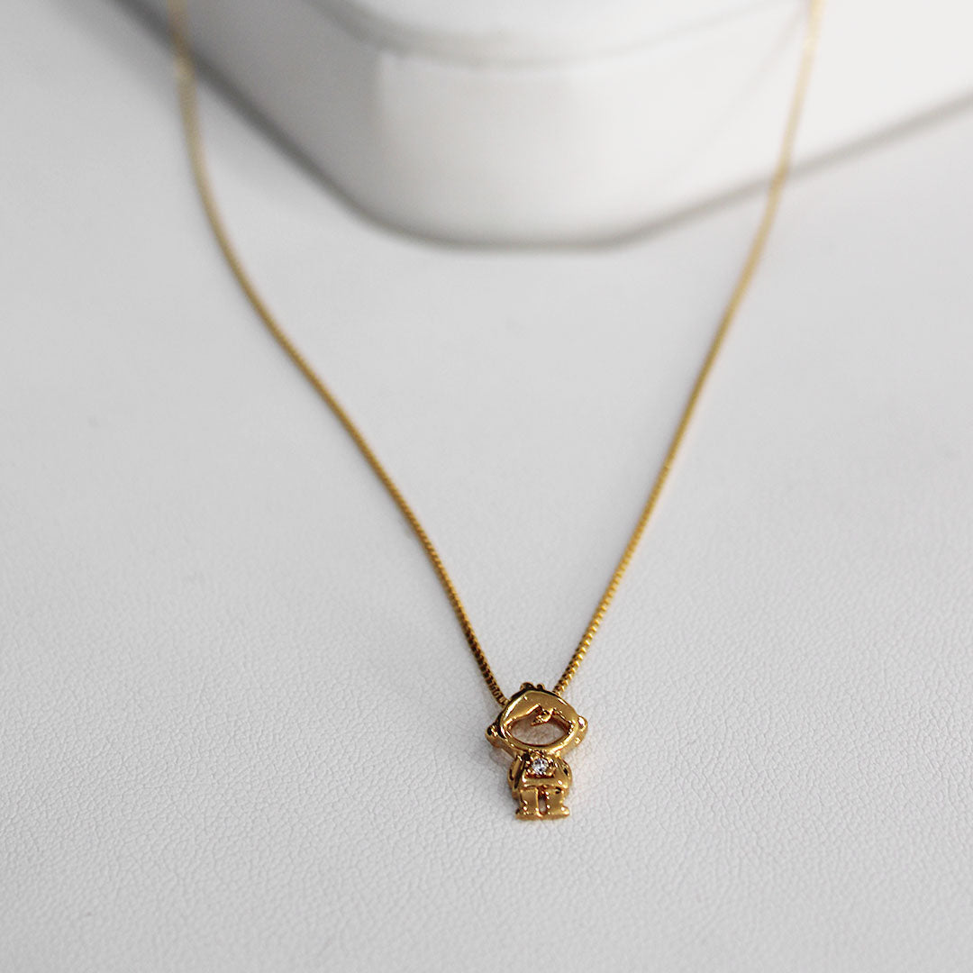 Cadena Niños Zirconia Lavable – OnixJoyería